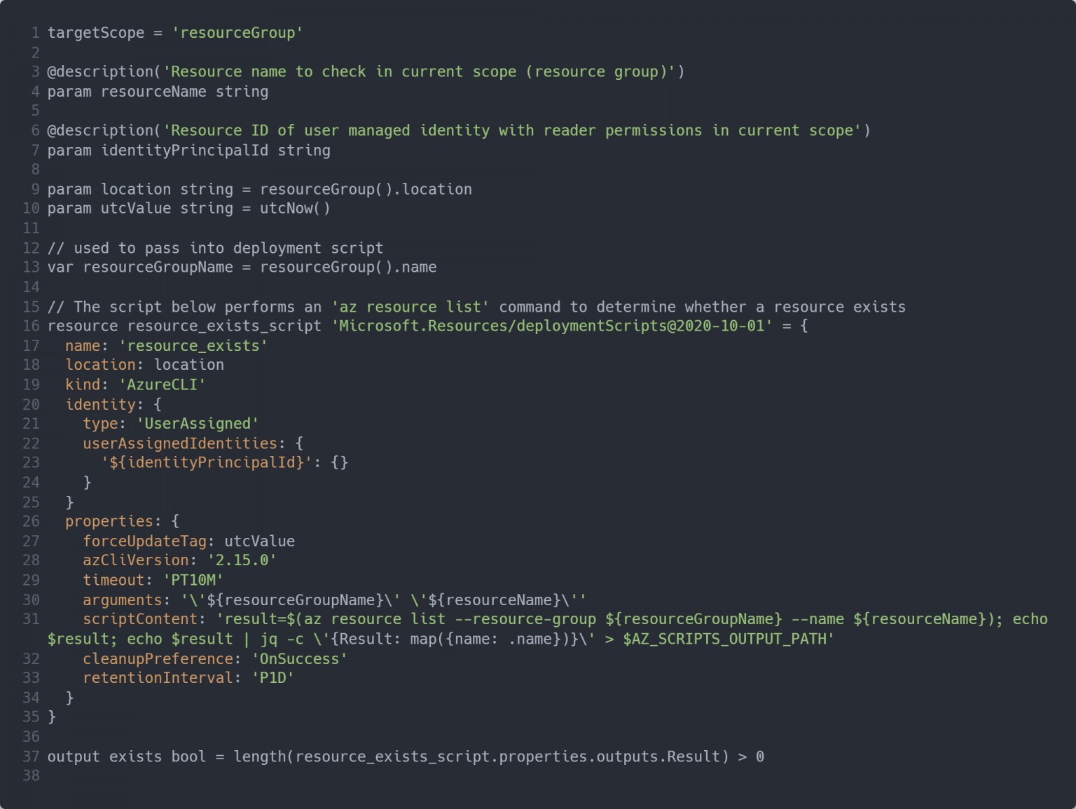 Checking for resource existence in Bicep - Arinco