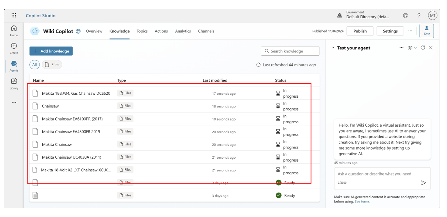 Loading Knowledge into Copilot AI Agents with Power Automate - Arinco