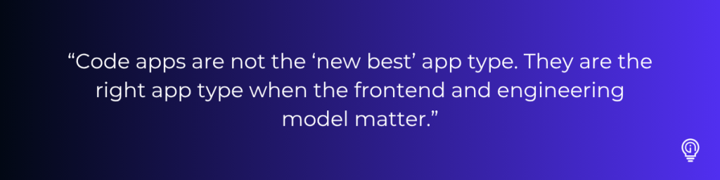 Power Apps Code Apps: When to use them in enterprise Power Platform ...